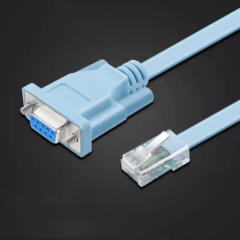 RJ 45 to RS 232 cable D SUB 9 pin debugging testing network RJ45 ...