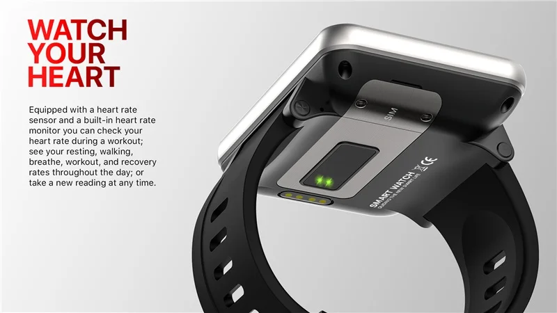 DM100 4G Smart Watch IPS Screen Android 7.1 OS Reloj Phone ...