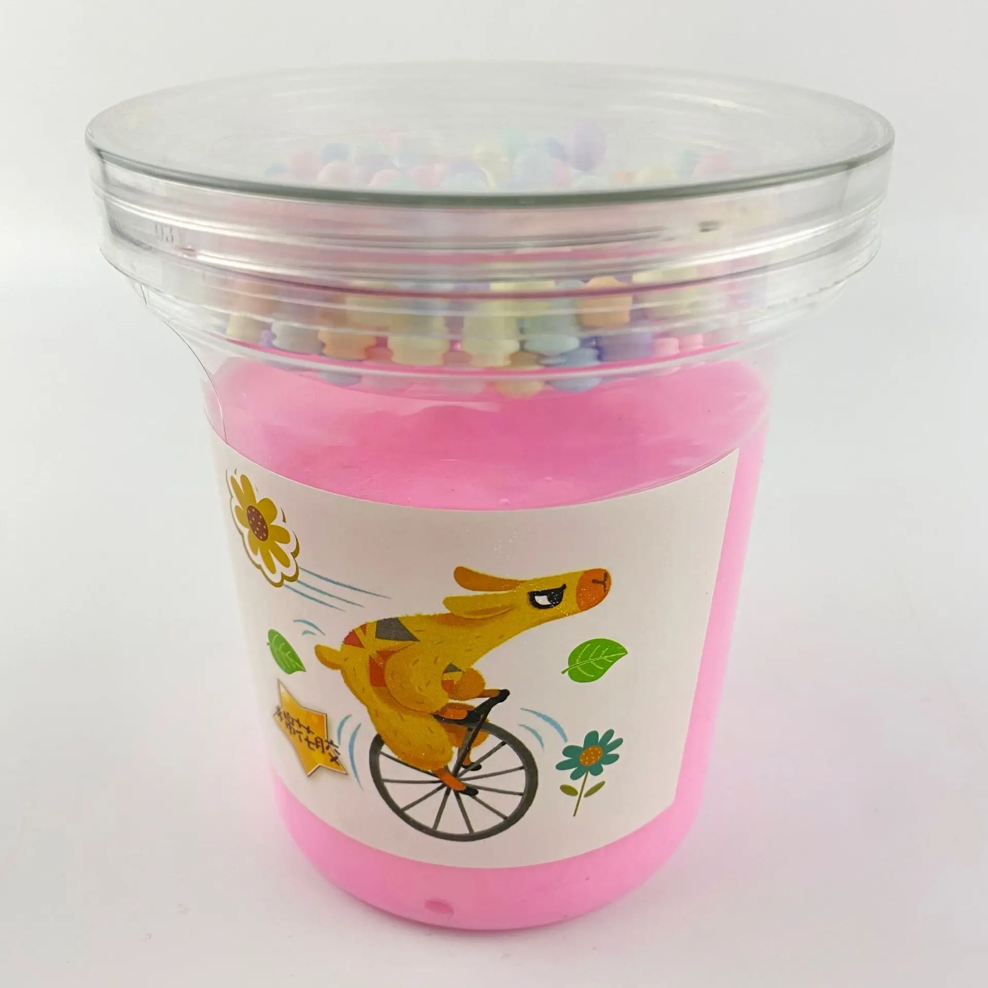 Cotton Puff Mud Slime Puff Glue Diy Children Color Mud Plasticine Toys ...