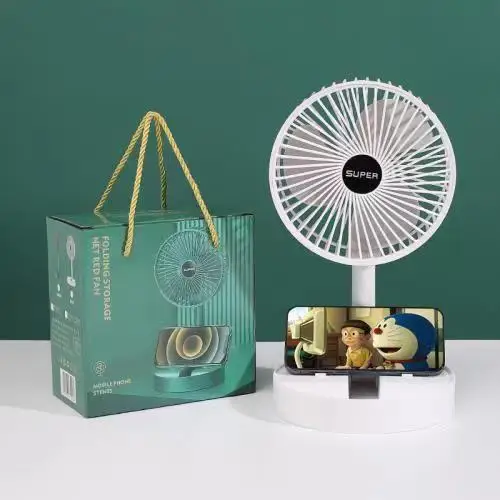 In Stock Folding Portable Fan - USB Rechargeable Telescopic Fans