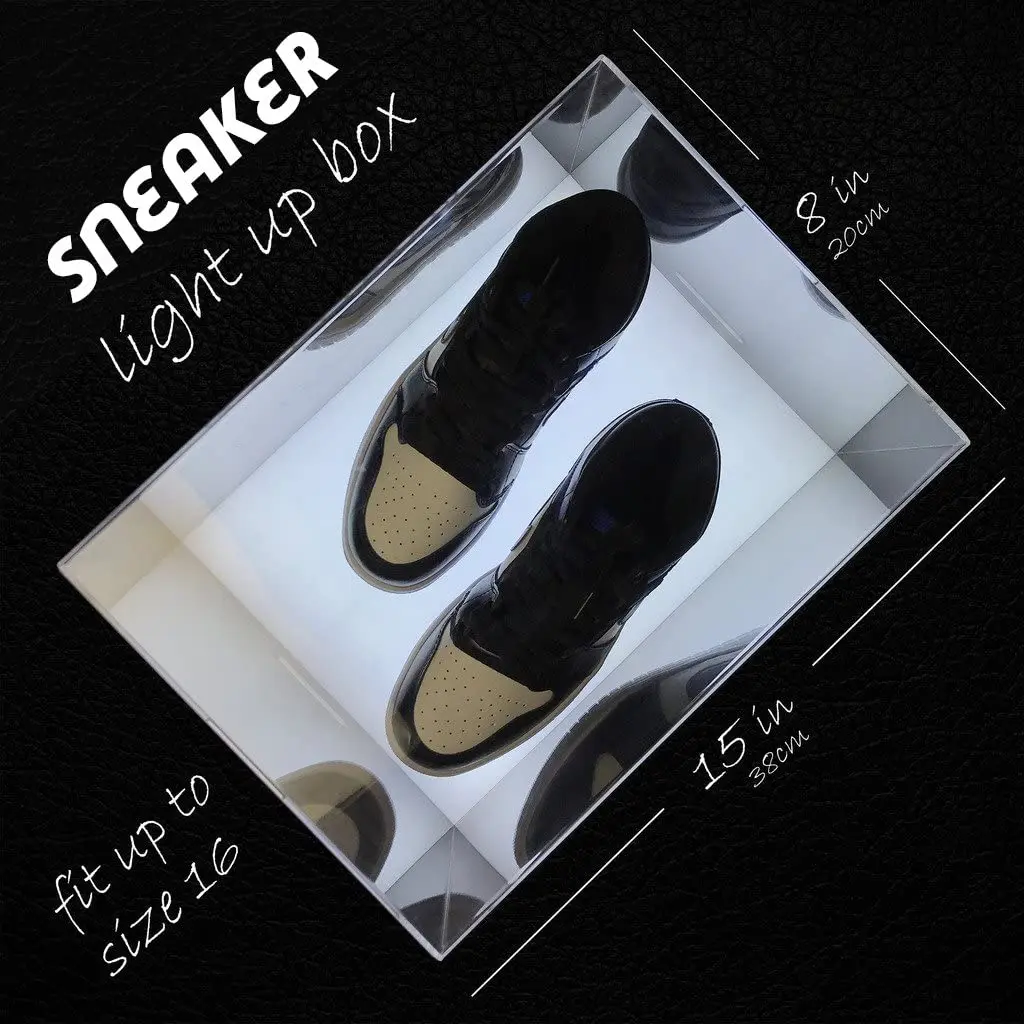 Custom Acrylic Storage Case - Sneaker Box with LED Lighting