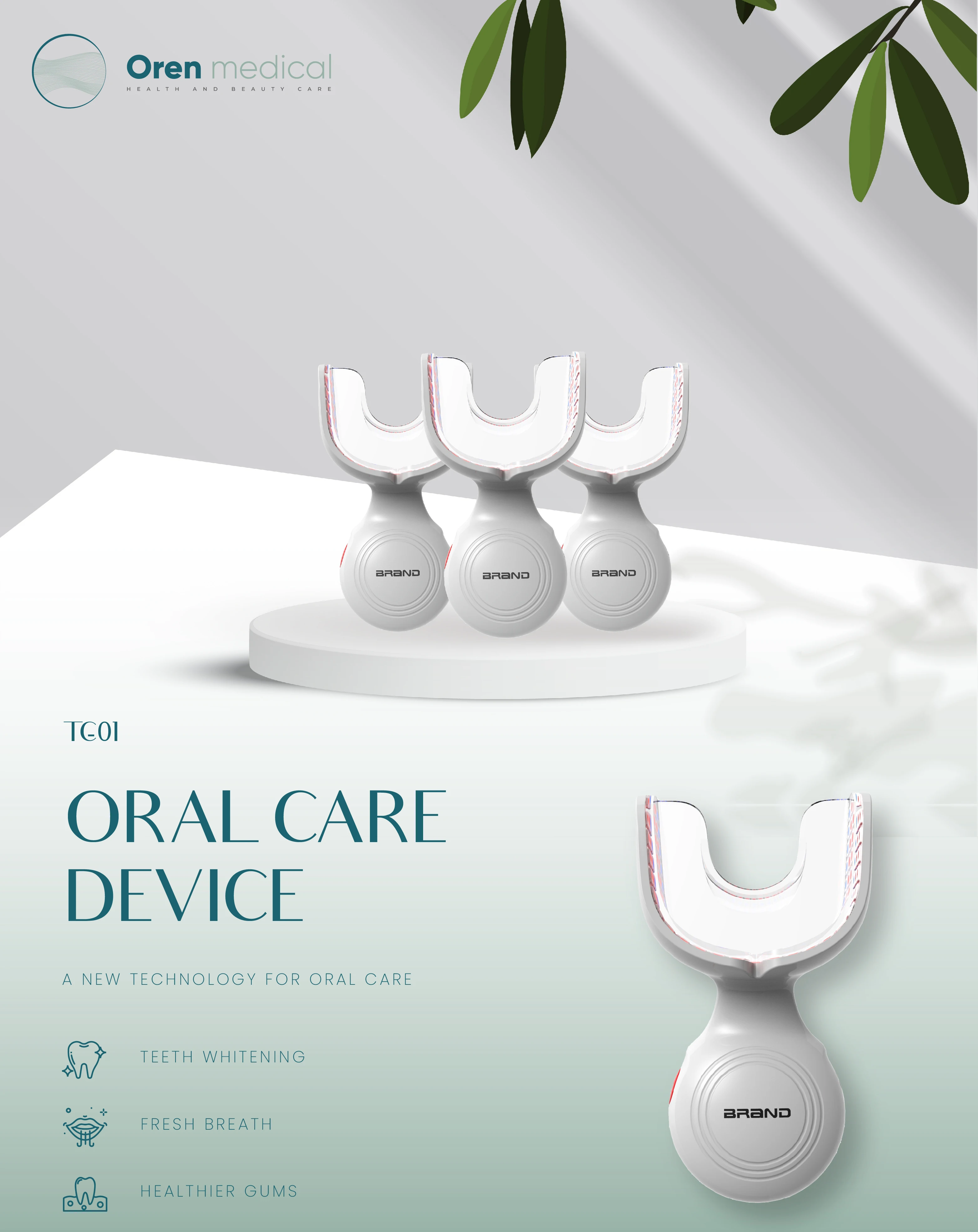 Oren Medical New Upgrade Pro-series Portable Teeth Whitening Light ...