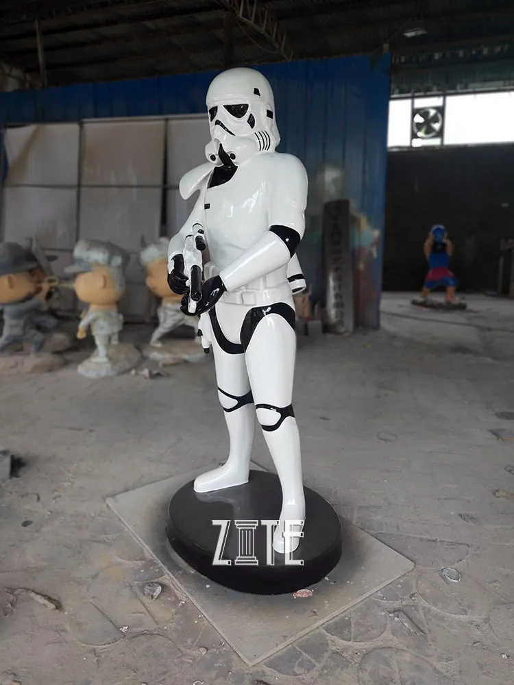 Outdoor Resin Action Figures Sculpture Life Size Fiberglass ...