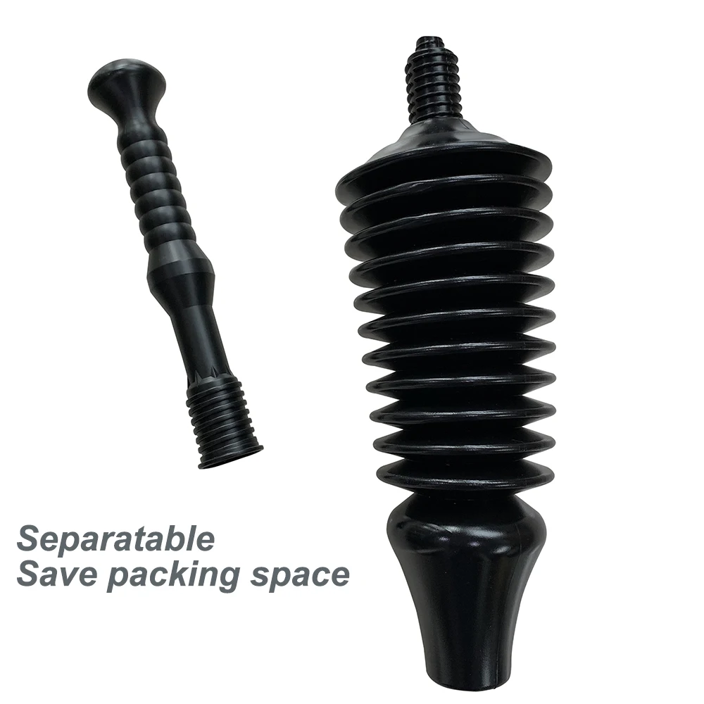 Plastic Toilet Plunger with Funnel Nose Design - Strong Suction