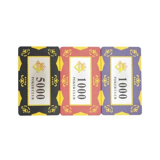 Rectangular Poker Chips 28g Clay Square Casino Royale Chips With ...