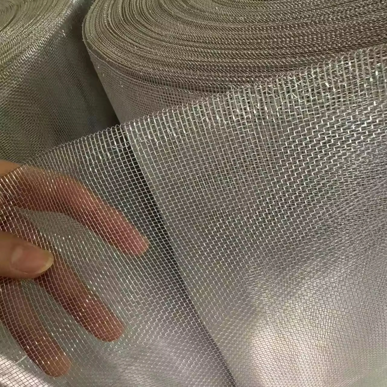 High Quality 304 316 Stainless Steel Wire Mesh Square Woven Metal Mesh ...