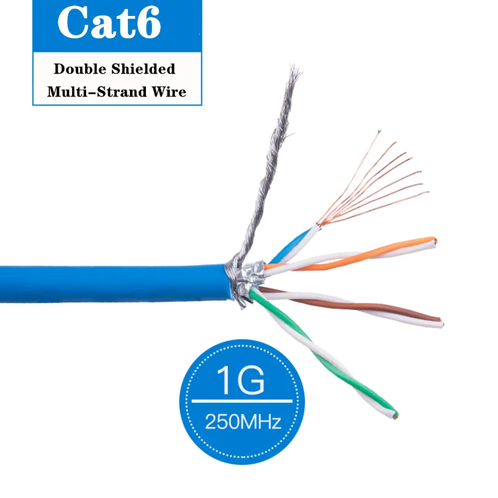 China Made 23awg Copper Cat 6 Cable 1000mpbs/10g 250mhz Utp Rj45 ...