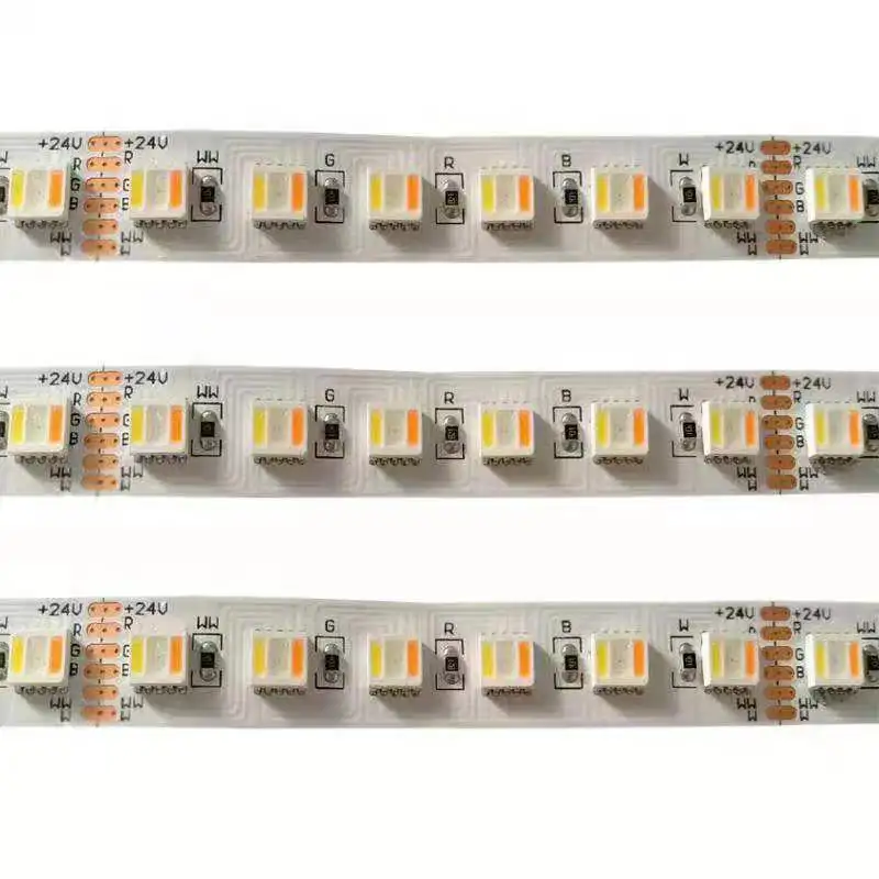 High Quality RGBW 4 in 1 CRI90 CRI95 LED Strip 2OZ, 3OZ, 4OZ FPCB DC24V 24W for KTV, Bar ...