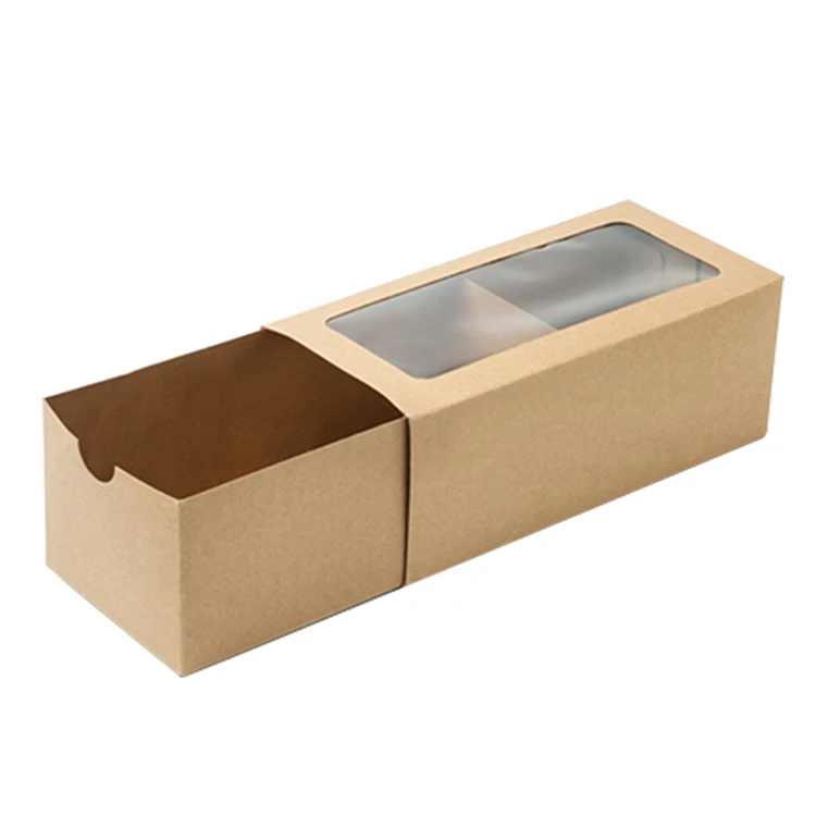 Wholesale Custom Logo Kraft Paper Drawer Box,Folding Sliding Paper ...