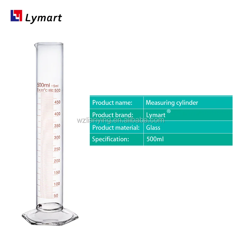 500ml Chemical Dosing Glass Graduated Cylinder - Buy Measuring Cylinder ...