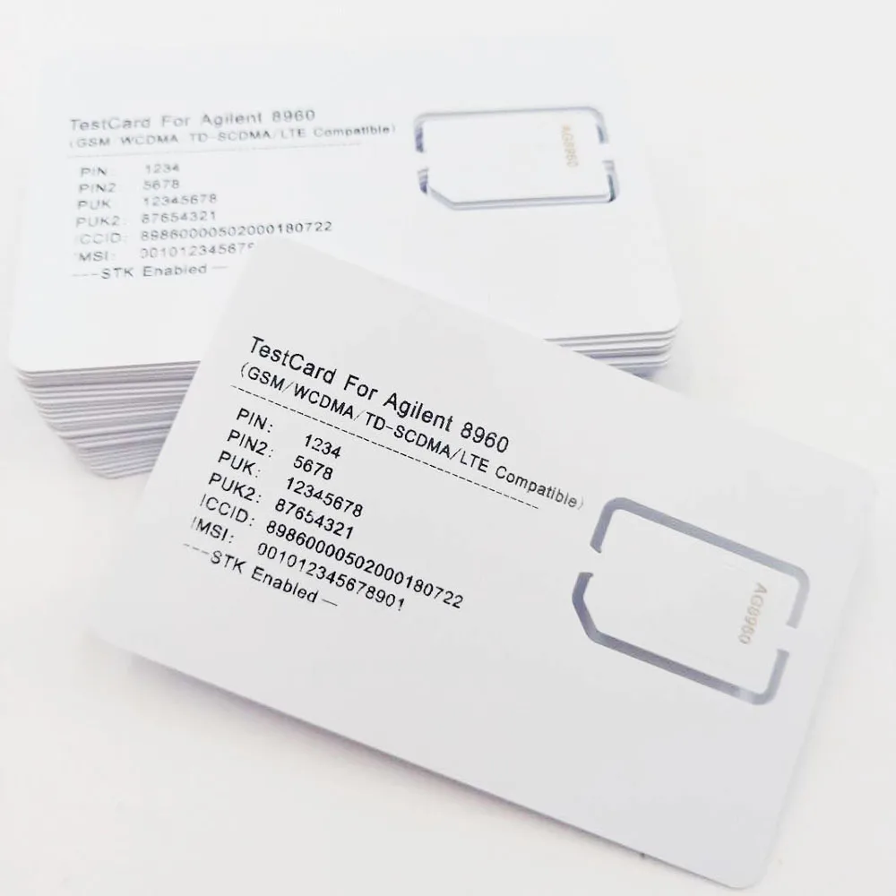 Gsm/wcdma Test Sim Card For Agilent 8960 (4ff Slot) - Buy Gsm Test Sim ...
