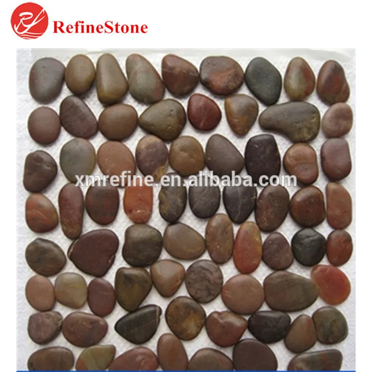 Natural Round Cobble Pebble Stone Mosaic Medallion Designs for Parks