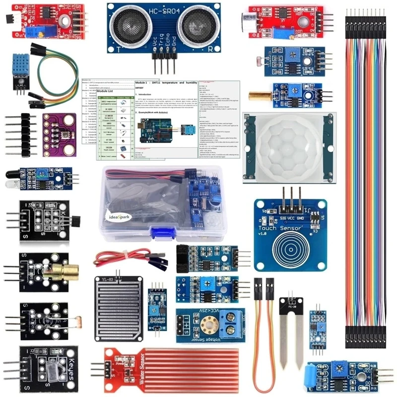 22-in-1 Sensor Module Kit for Robot Sensors Learning Starter
