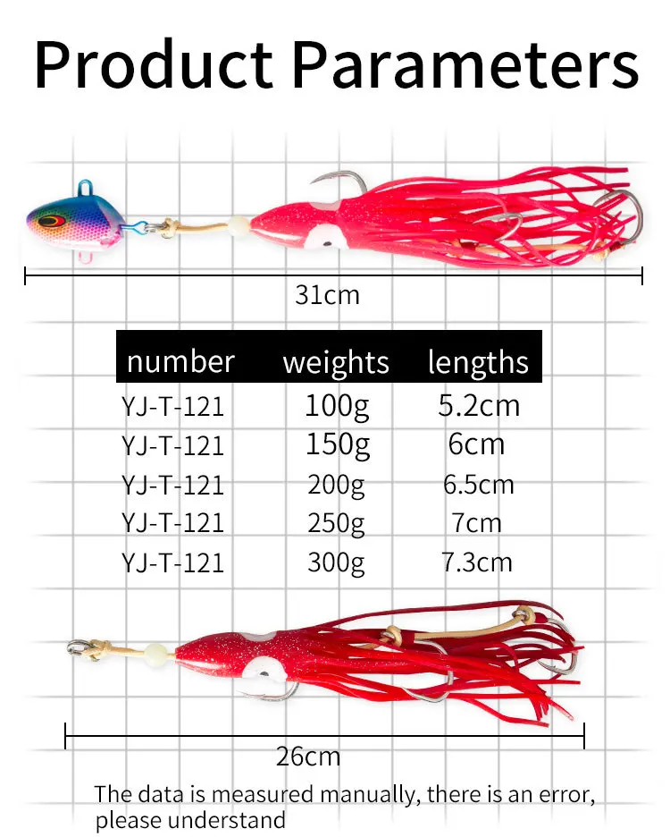 200g Japanese New Tianya Luminous Metal Jigs Bait Swordfish Hairtail ...