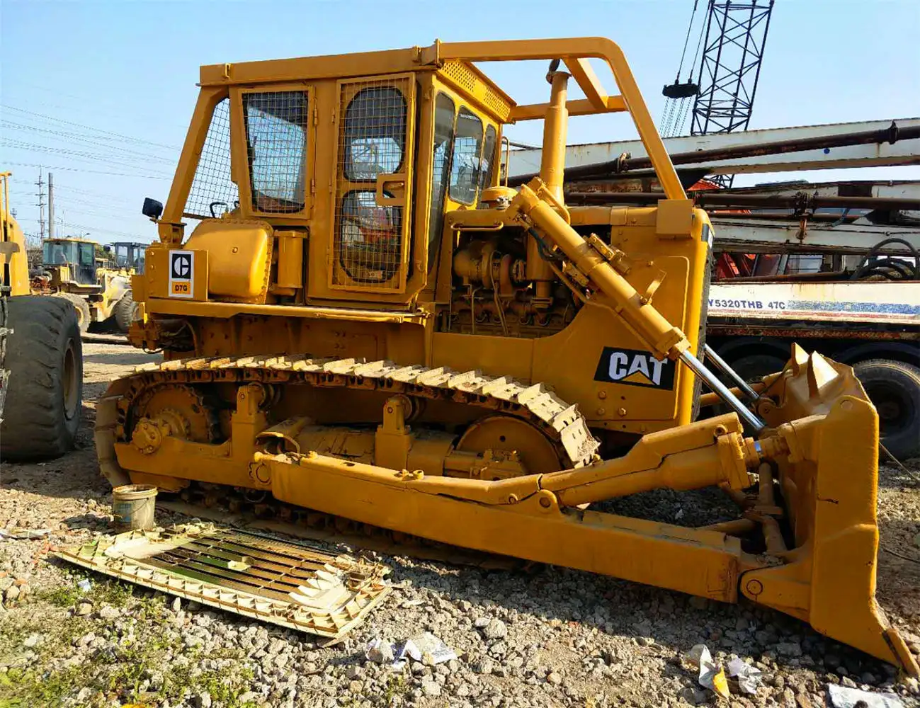 Used Original Caterpillar Bulldozer D7 Of Cat D7g Dozer With Winch ...