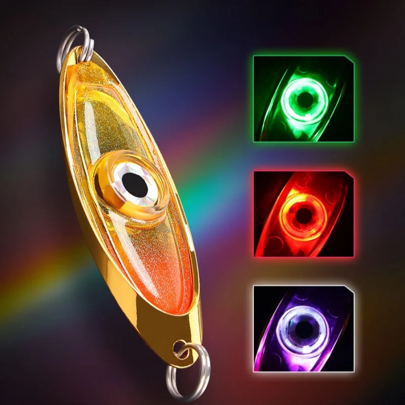 Yousya LED Underwater Deep Water Drop Eye Flash Fish Light Spoon ...
