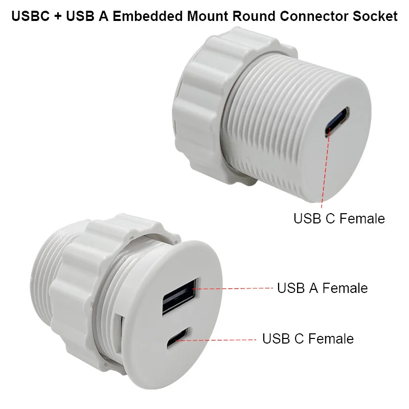All Categories Desktop Socket Supplier Small Open Circular Solenoid Socket Hidden Built-in Usb ...