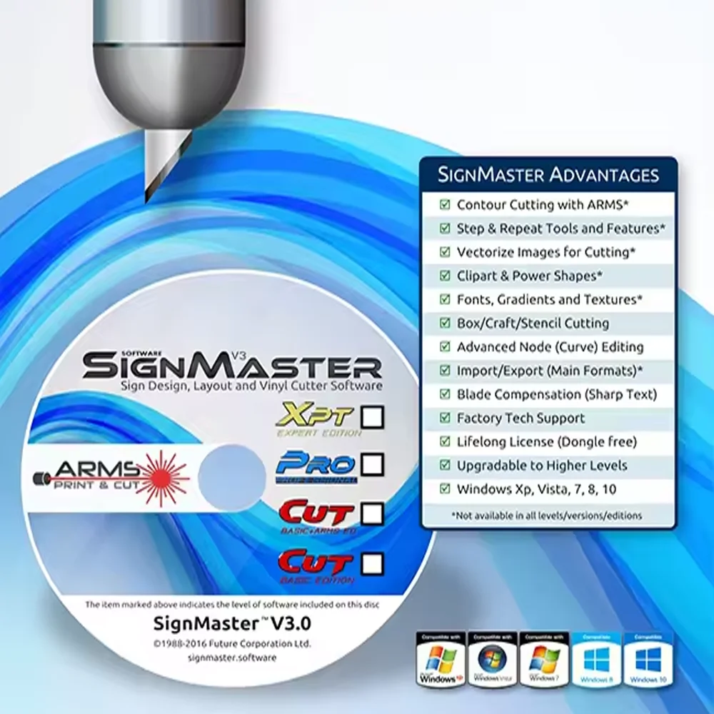 Cuyi Signmaster Software for MC630, MC1200, MK630 & MK1200 Vinyl Cutter Plotters - Ideal for ...