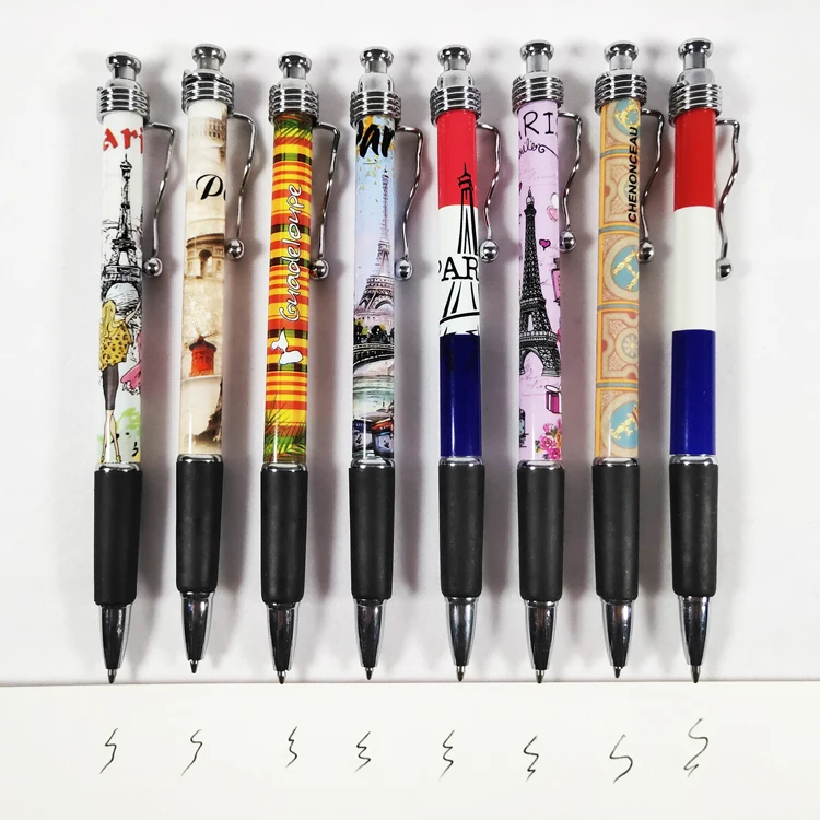 France Scenery Eiffel Tower Museum Souvenir Pens Ballpoint Pen Wholesale