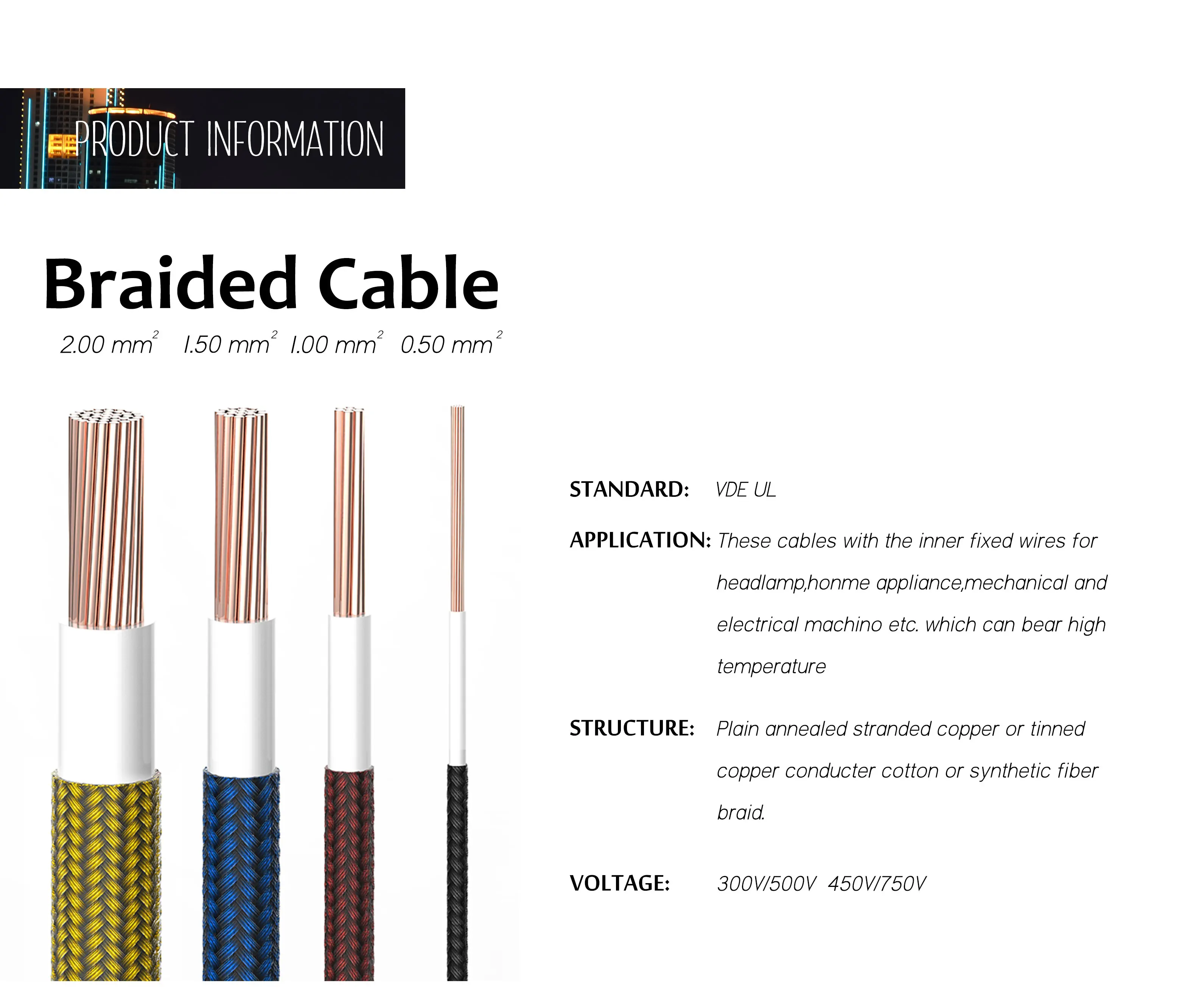 Tinned Insulated Pvc Braided Copper Wire Braid Shielding Cable - Buy ...