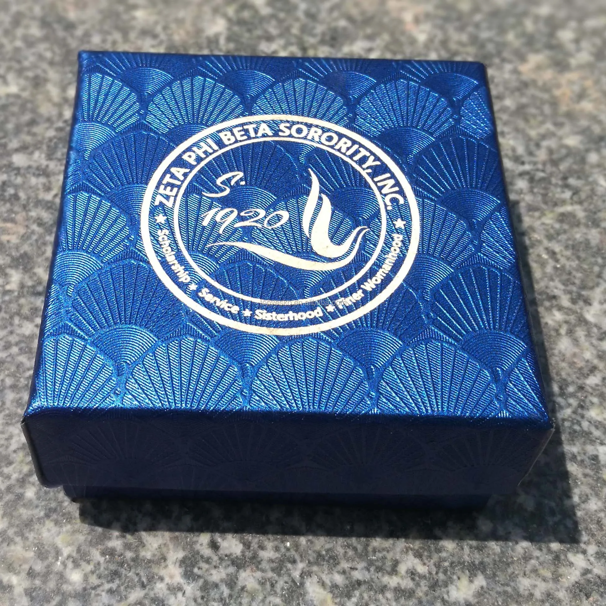 8x8 Gift Boxes Custom Logo Greek Letter Zeta Phi Beta Pack Gift Box ...