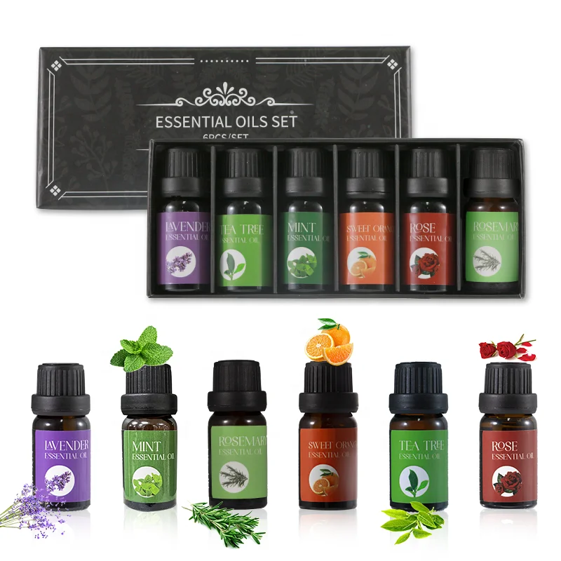 Wholesale Essential Oil Private Label 100% Pure Aroma Essential Oil Set ...