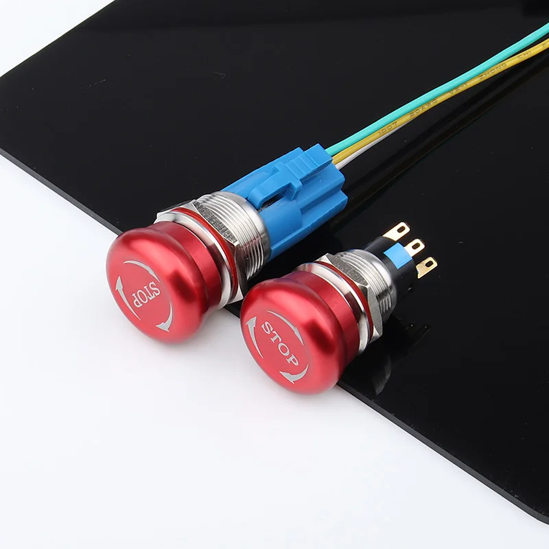 16mm Emergency Stop Push Button Switch - CE, ROHS Approved