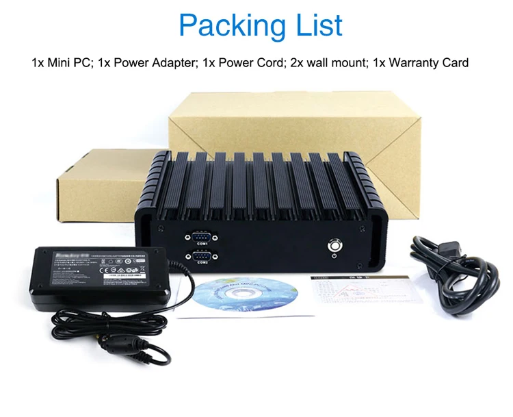 3855u Fanless Compact Industrial Pc With 4 Poe Multi Lan Gpio 4g Sim Wifi Rugged Mini Itx Pc 9v ...