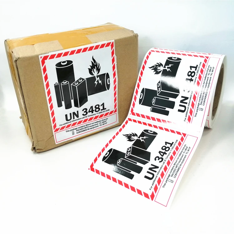 2024 High Quality Battery Transport Caution Warning Labels