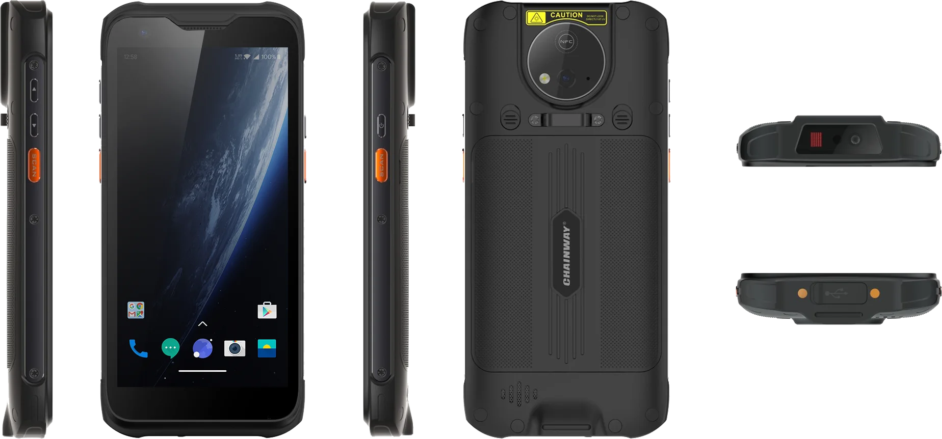 Chainway Mc95 Android Handheld Terminal 1d 2d Barcode Scanner Ip68 Android Rugged Pda With E710 ...