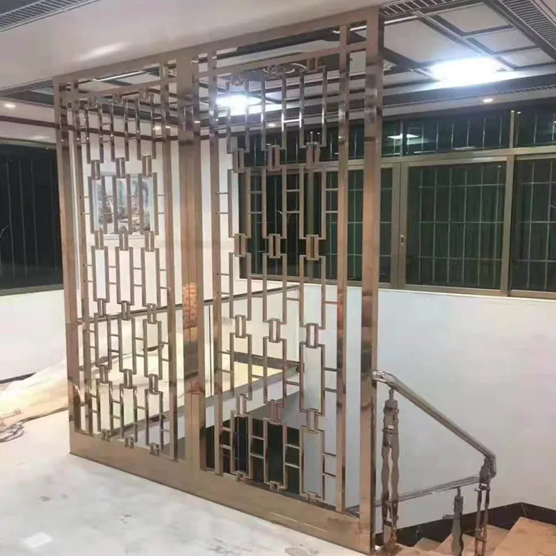 Custom Stairway Hallway Stainless Steel Decorative Screen