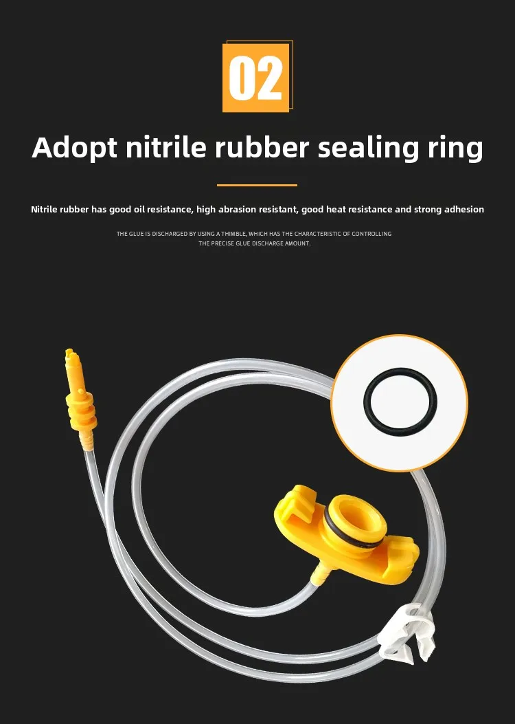 Customizable Extra Fine PP Pipe Clamp Adapter Syringe Glue Amount ...