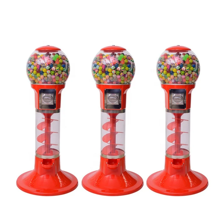 Spiral Ball Gum Capsules Vending Gumball Machine With Ball Gum Bouncy ...