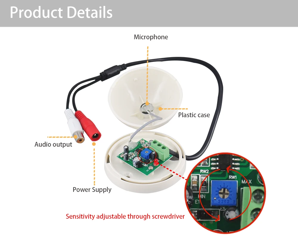 CCTV Microphone - Enhance Security Surveillance Audio