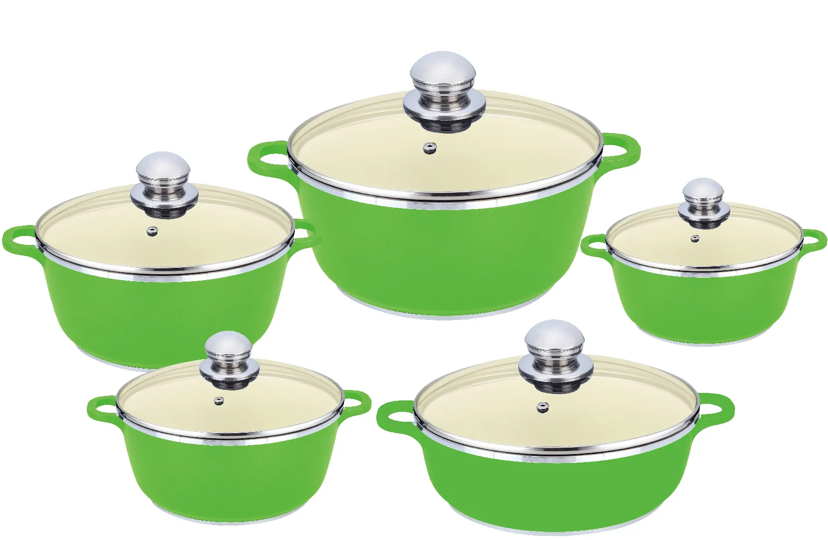 10pcs Italy Dessini Cast Aluminum Cookware Set/kitchenware Set With Non ...