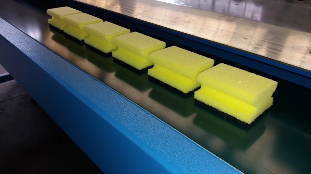 2025 Automatic Sponge Shape Grinding Machine in Dish Washing Abrasive ...