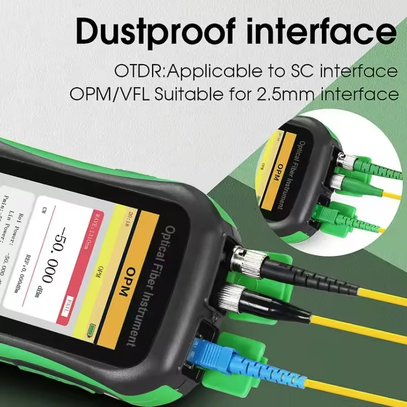 Mini Otdr Touchable Screen Active 80km Built-in Opm/vfl/ols/led ...