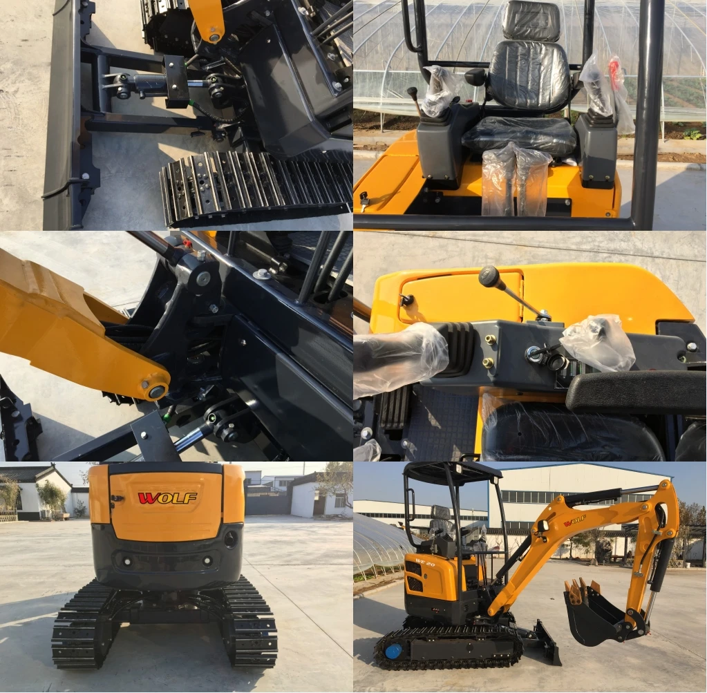 Wolf Digger We20 Mini Excavator With Extended Chassis - Buy Mini Digger ...