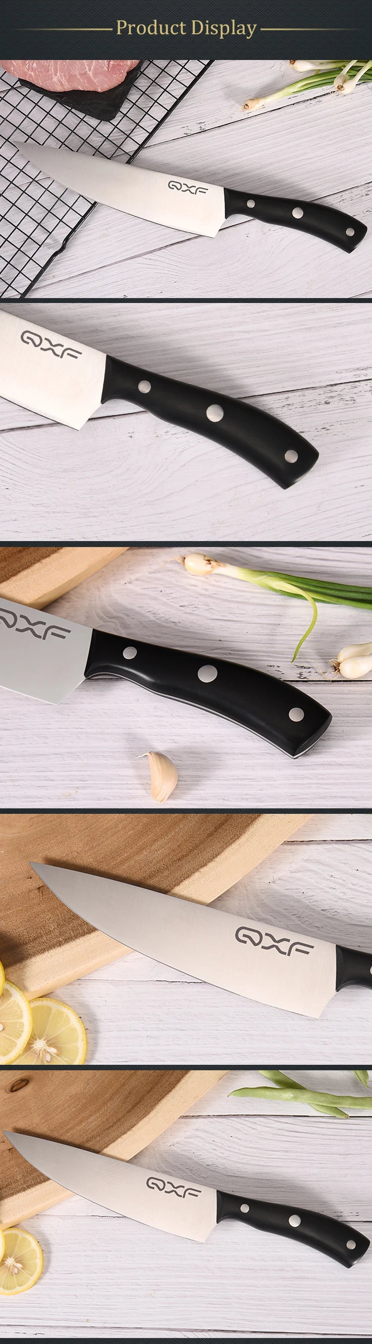 QXF RTS Light Weight Patent Design Stainless Steel 8 Inch Chef Knife ...