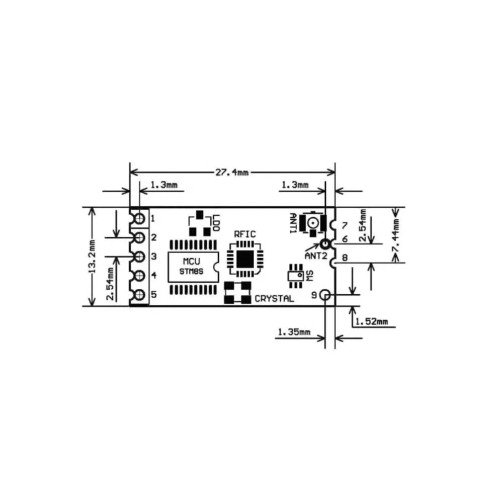 Taidacent HC-12 433mhz Wireless Serial Module for Data Acquisition