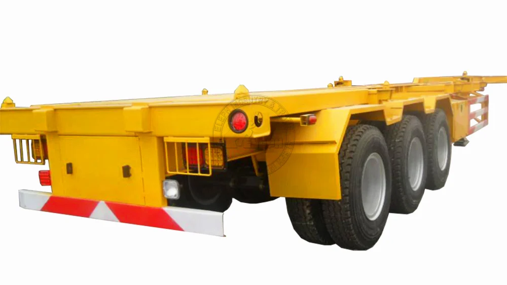 3 As 40ft Kerangka Mobil Truk Trailer Kerangka Kontainer Transport ...