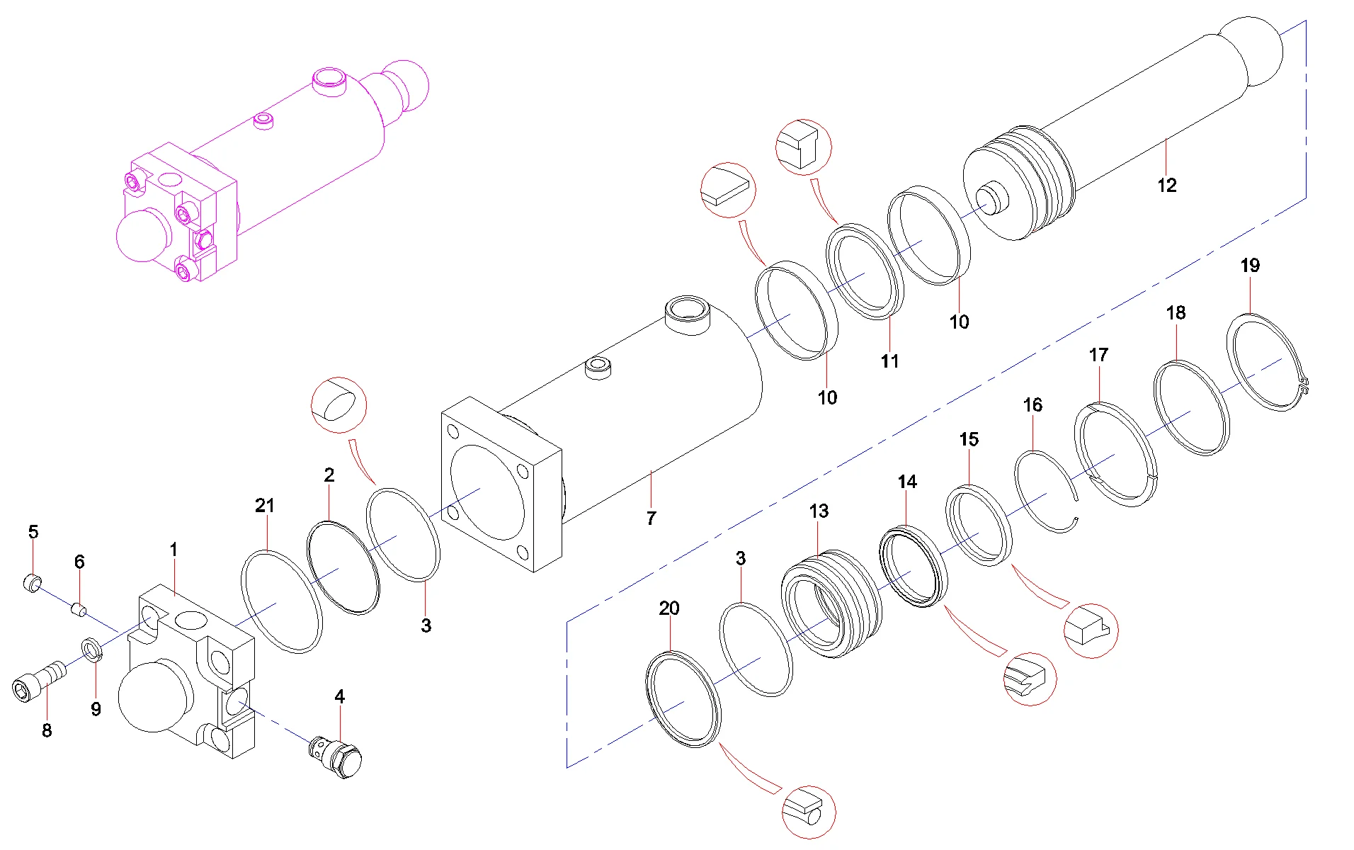 A810301060032 A810301060033 左右摆动阀柱塞缸 100C2118D.6.2A 100C2118D.6.3A 三一重工 ...