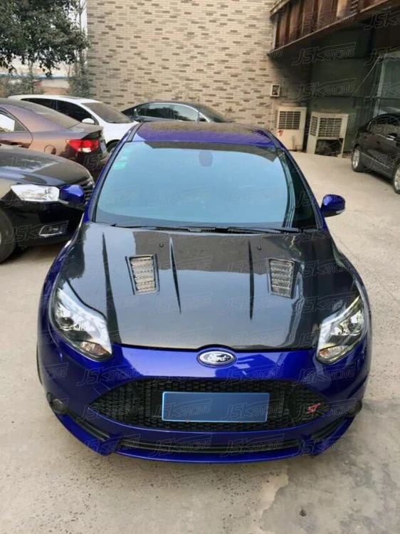 RS Style Carbon Fiber Engine Hood for 2012-2014 Ford Focus ST - Durable ...