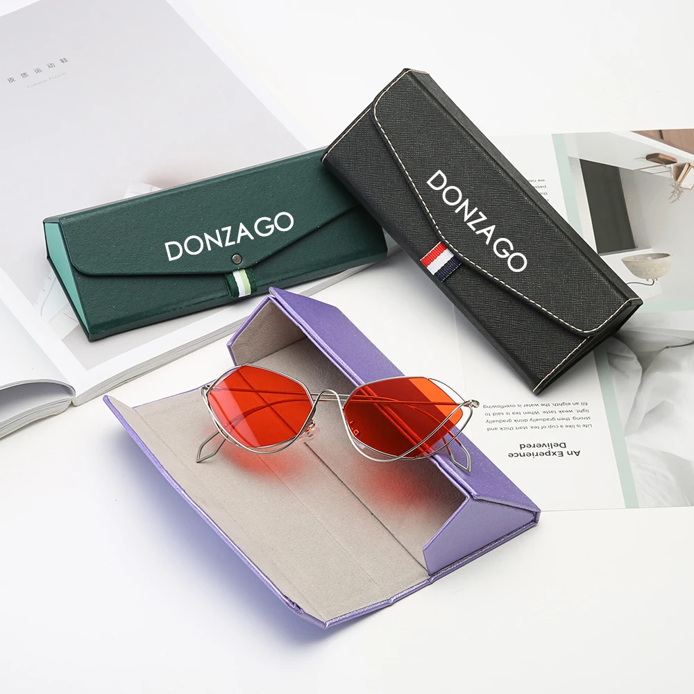 Donzago Sunglasses Packaging Boxes,Pu Cardboard Glasses Case,Pu ...