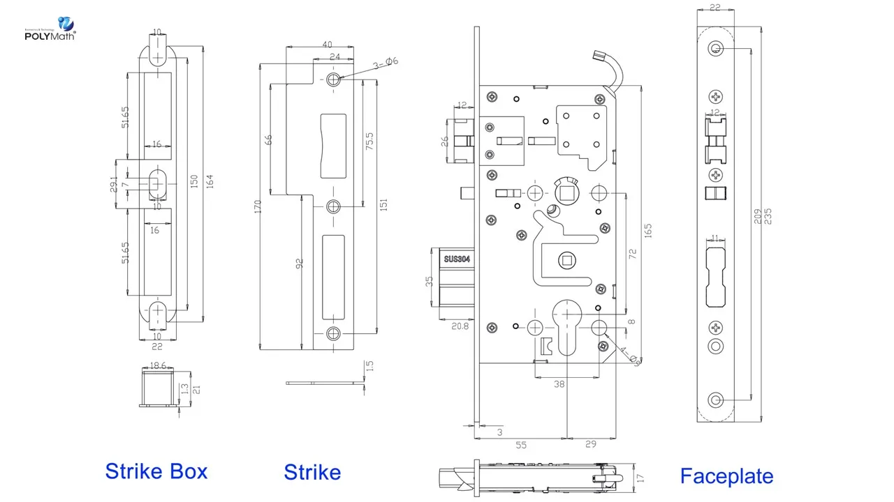 Stainless Steel Mortise Lock - Secure Your Home Efficiently