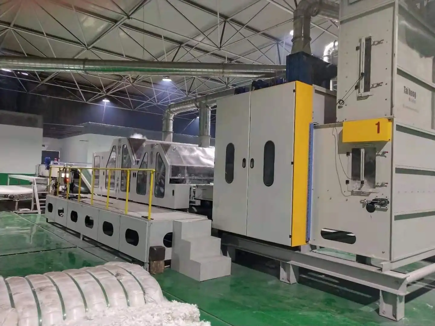 Hiwin High Speed Small Wool Carding Fiber Carding Machine Polyester ...