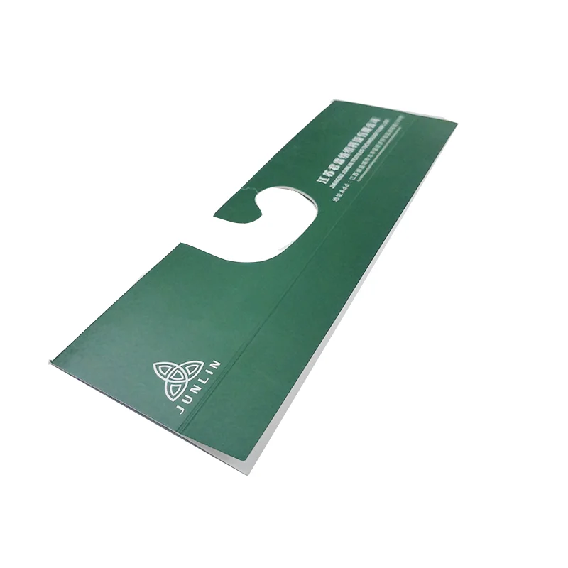 Customized Textile Fabric Swatch Sample Display Paper Hangers