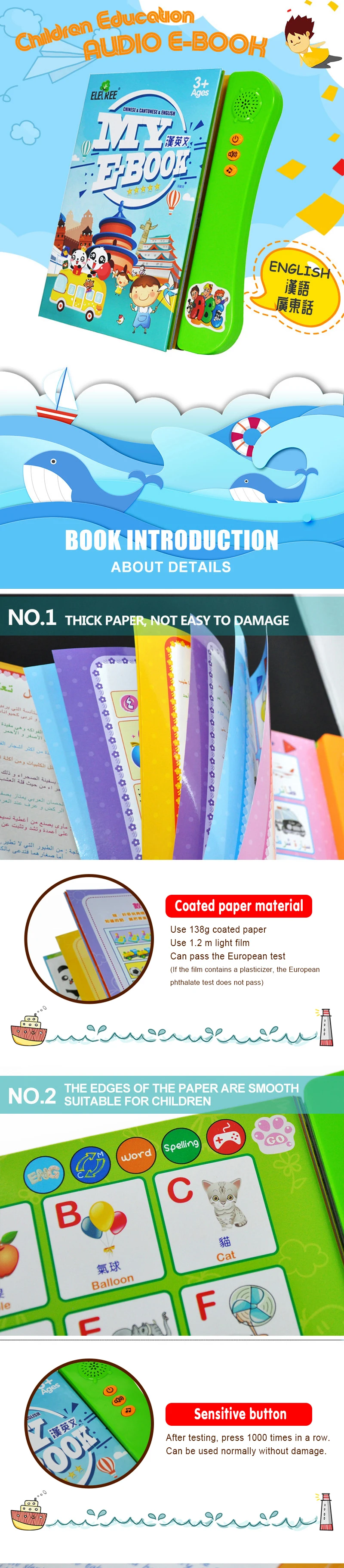 Custom Sound Audio Book For Kids In Kindergarten - Buy Custom Sound ...