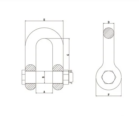 Electric Galvanized D-type Shackle G2150 - Buy Jcs B2801 Shackles Good ...