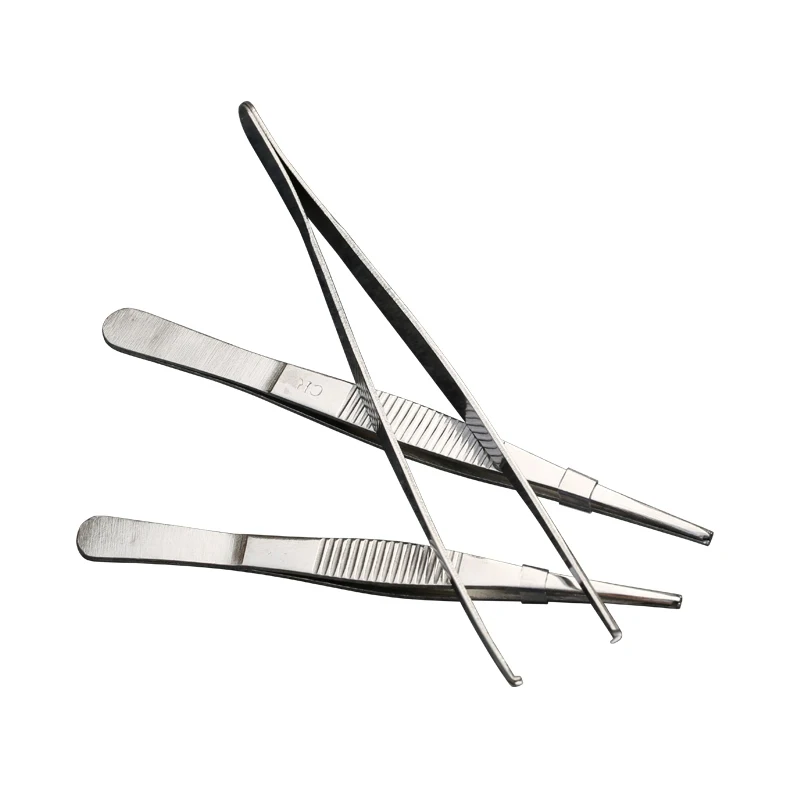 Medical Tissue Forceps With Toothed Forceps Hook 1*2 Clamping Dressing ...